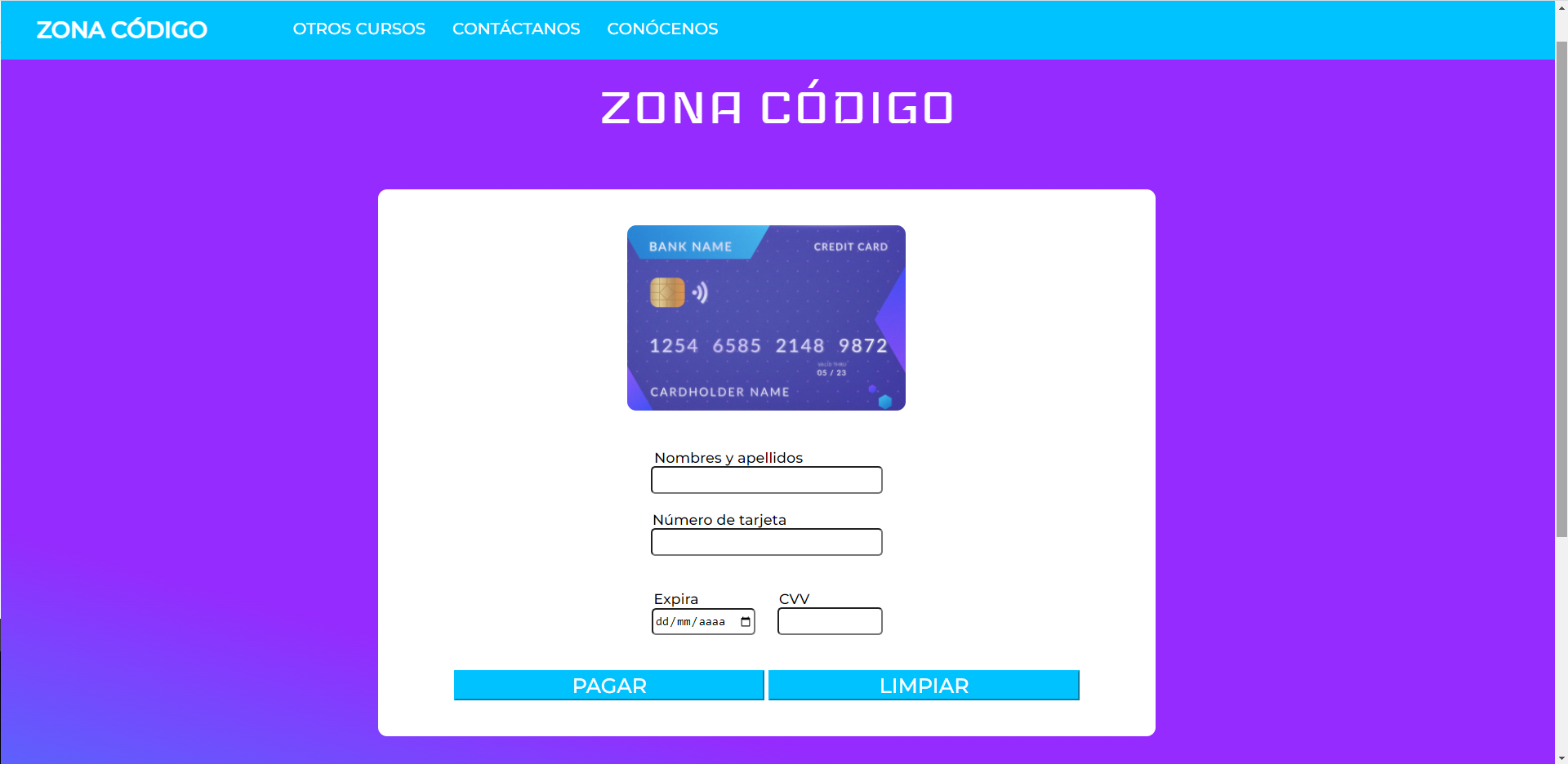 Tarjeta de crédito válida | LIM018-card-validation